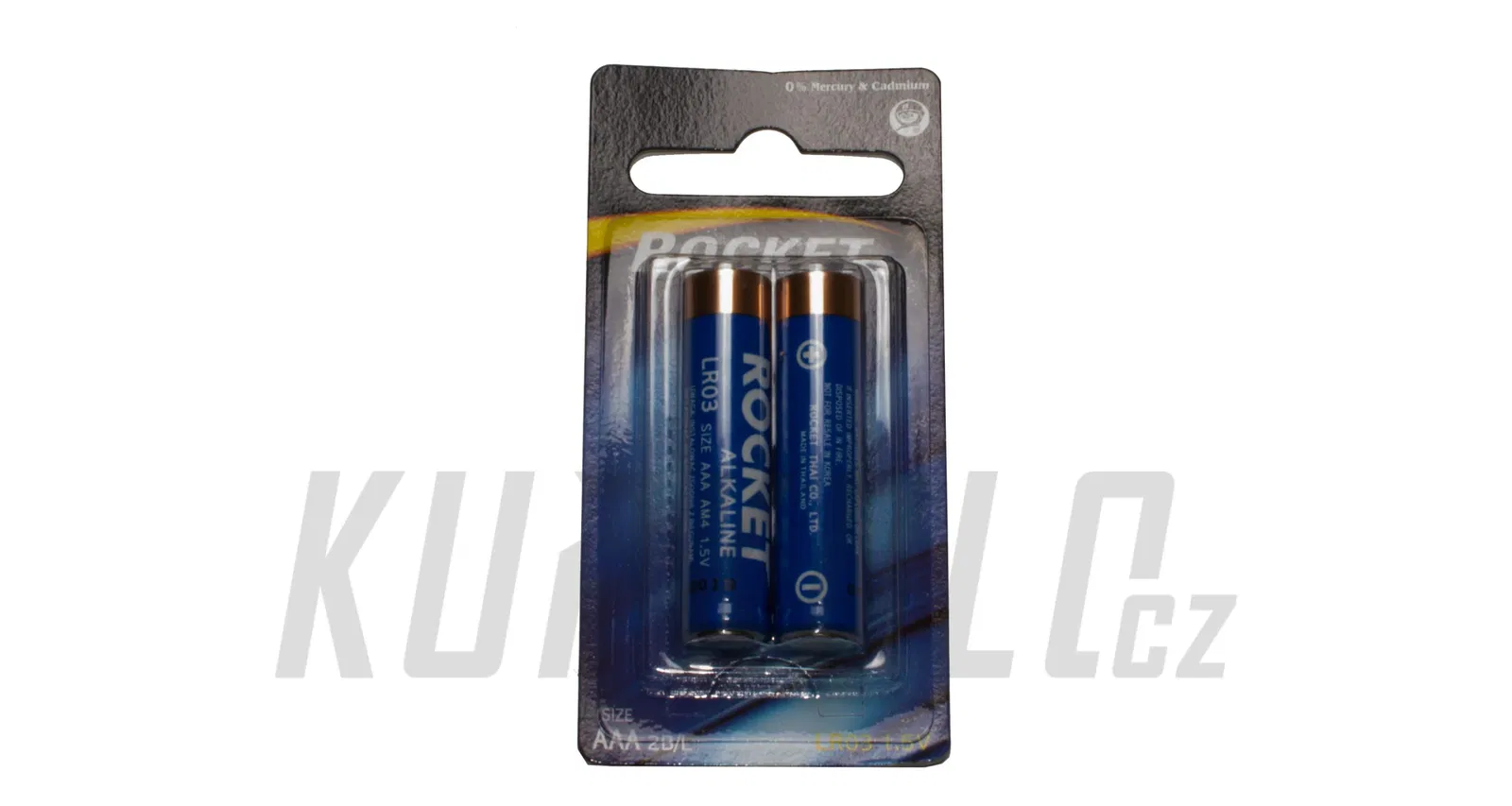 Baterie Rocket AAA, Alkaline 1,5V - 2ks, vhodné do blikaček a světel ...