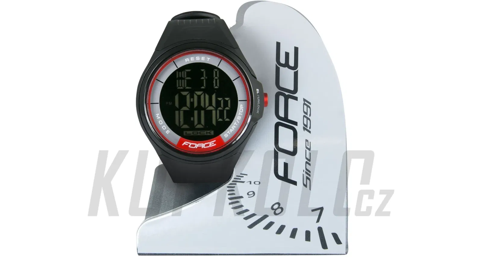 Hodinky FORCE - DIGI, černo-červené - kupkolo.cz