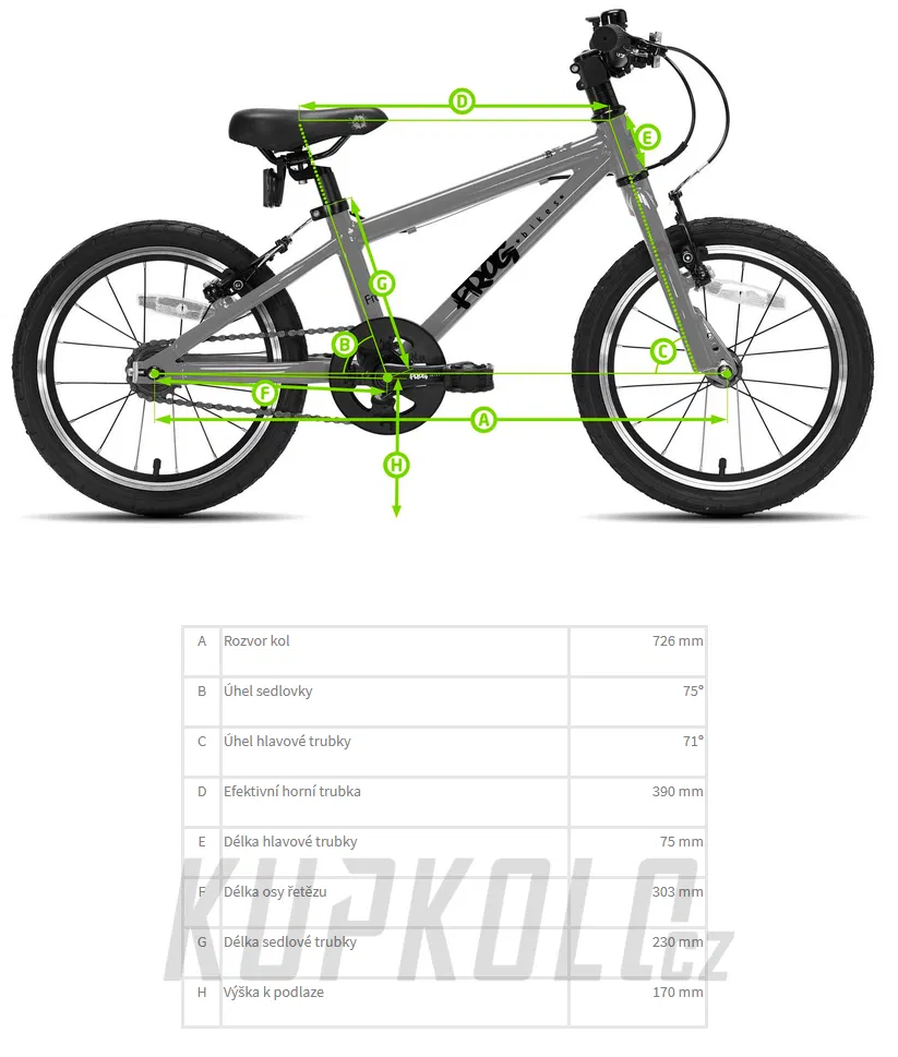 16" Dětské kolo Frog 44 Zelená - kupkolo.cz