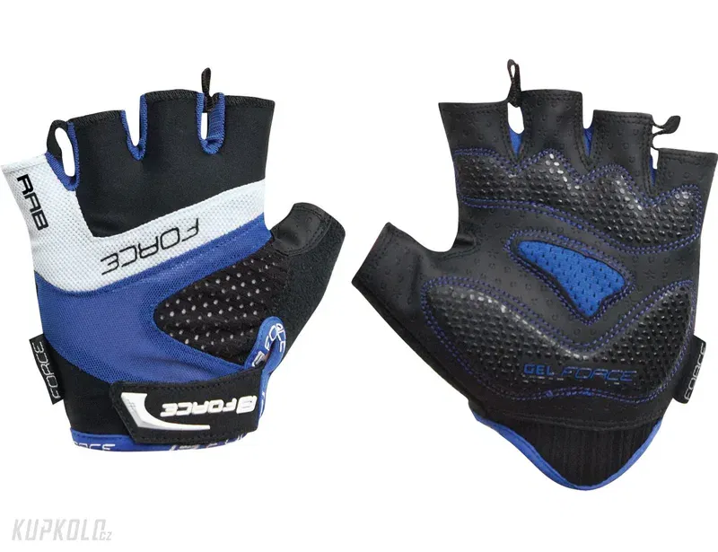 Rukavice Force RAB gel, modrá - kupkolo.cz