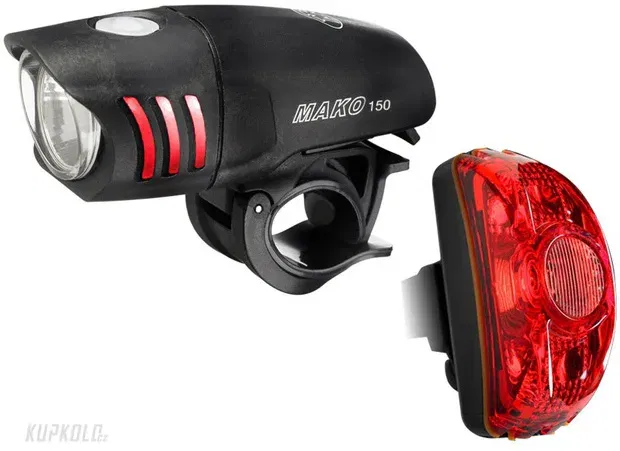 Svítilna na kolo NiteRider Mako 150 Combo, přední + zadní - kupkolo.cz